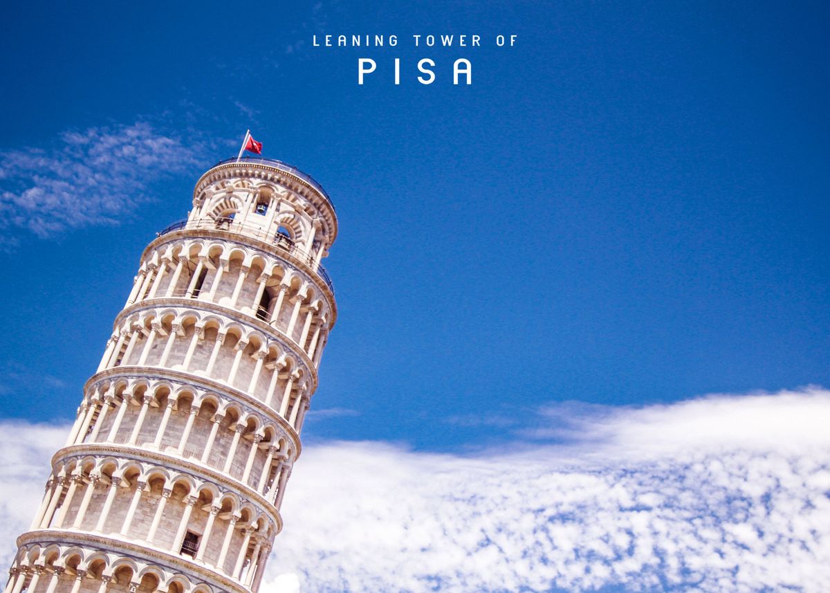 'Leaning Tower of Pisa ' Poster by Explore Universe | Displate
