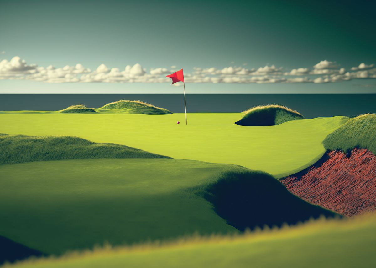 'Golf Football Sport' Poster, picture, metal print, paint by EPL Retro ...