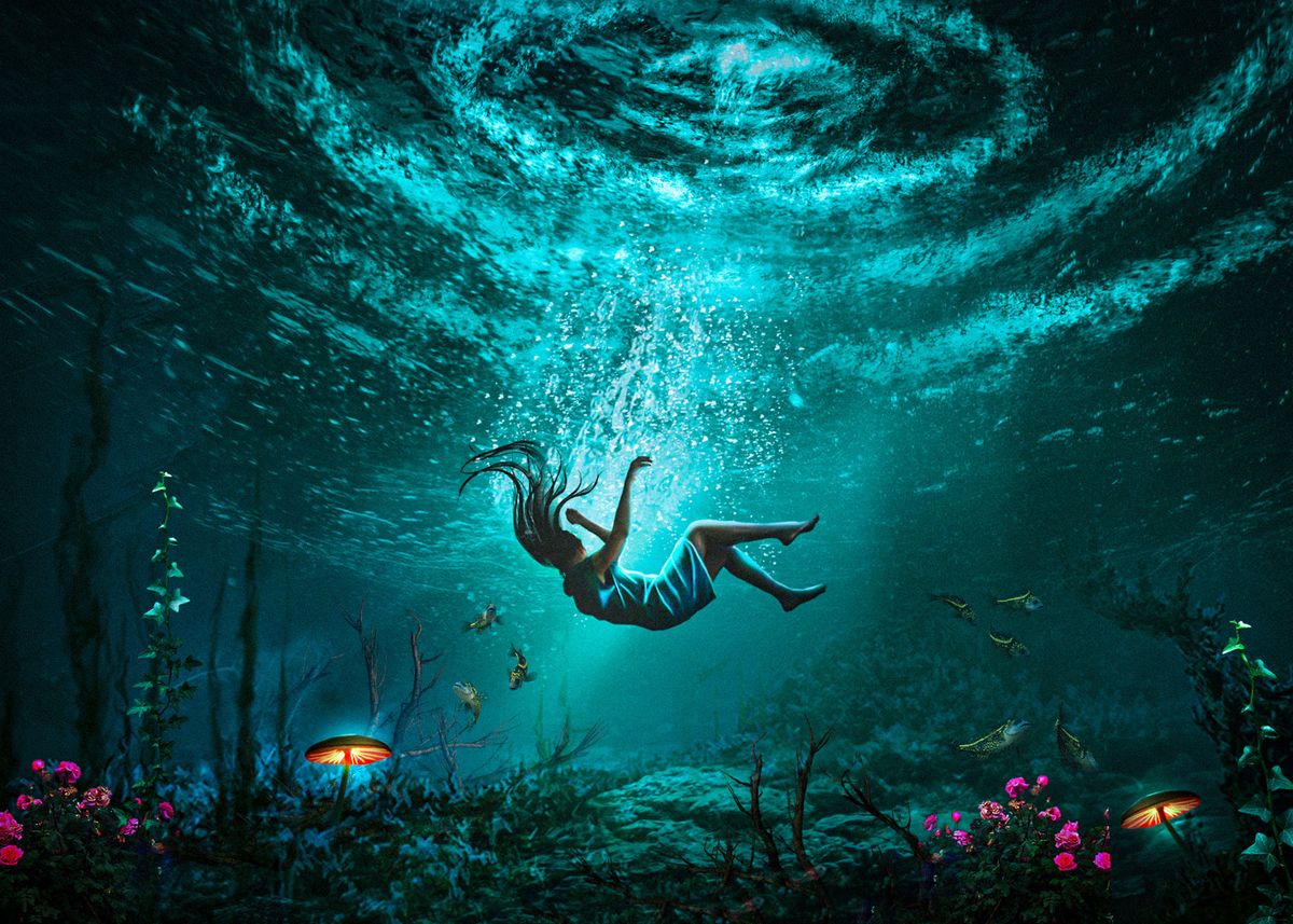 'Vortex' Poster, picture, metal print, paint by mohamed saber | Displate