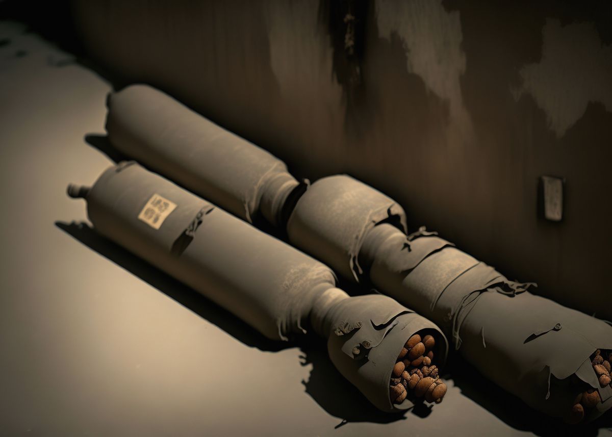 'Bombs shelter fallout war ' Poster, picture, metal print, paint by ...