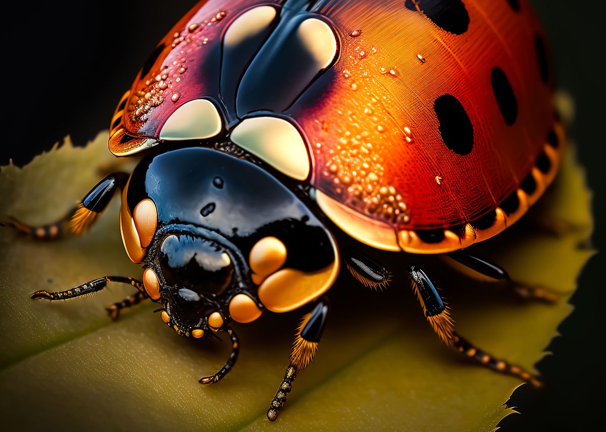 'Ladybug animal' Poster, picture, metal print, paint by Football Player ...