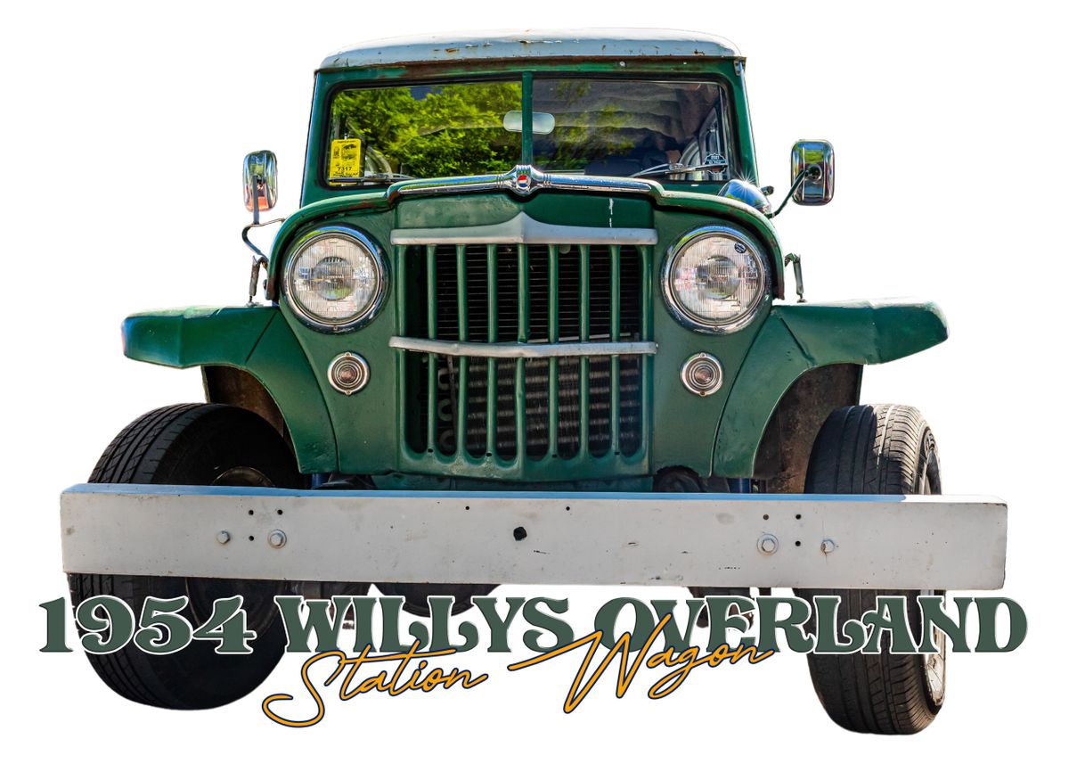 '1954 Willys Overland Wagon' Poster, picture, metal print, paint by ...