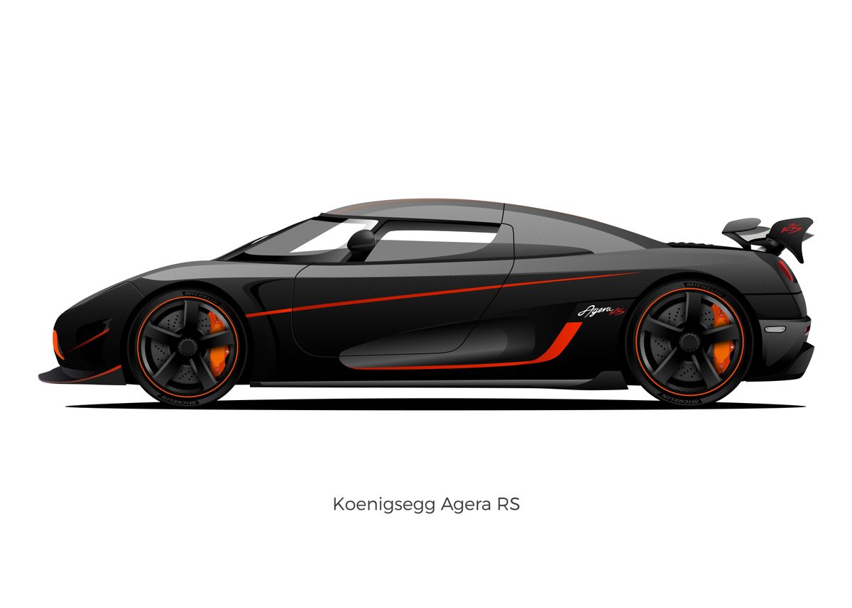 'Koenigsegg Agera RS' Poster, picture, metal print, paint by Conceptual ...