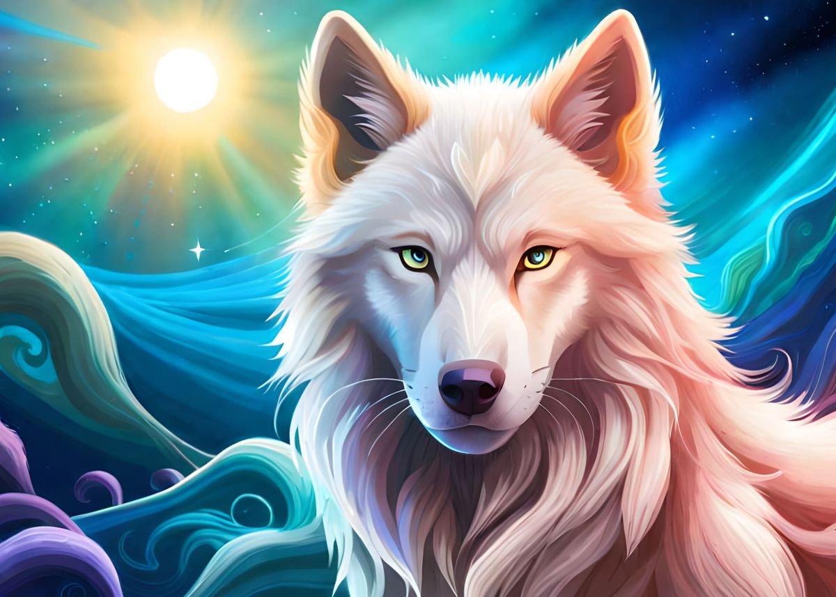 'Fantasy wolf' Poster, picture, metal print, paint by Below Horizon ...