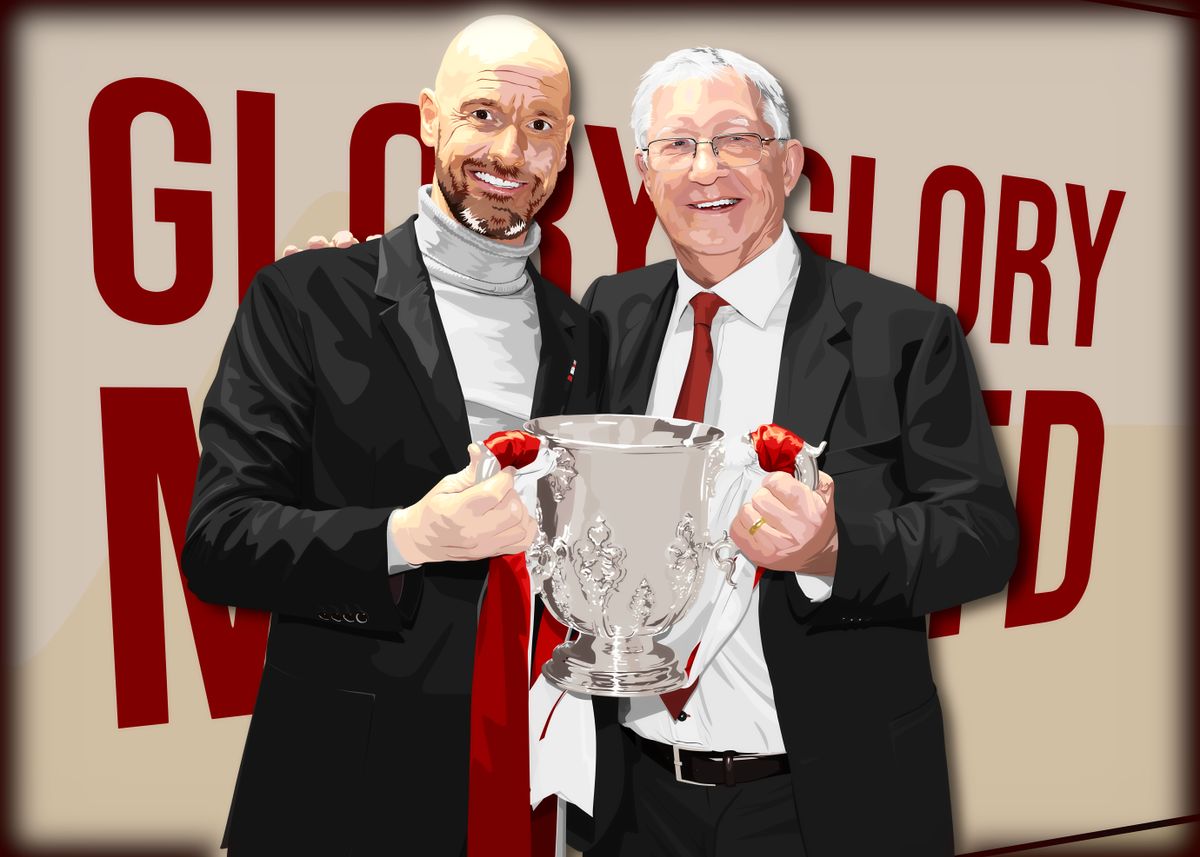 'The Boss and The Gaffer' Poster, picture, metal print, paint by ...