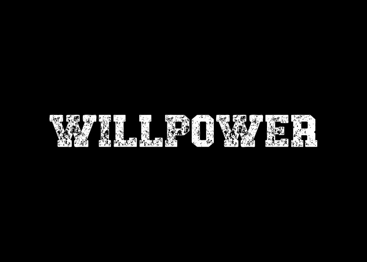 'Willpower' Poster, picture, metal print, paint by insideFairy | Displate