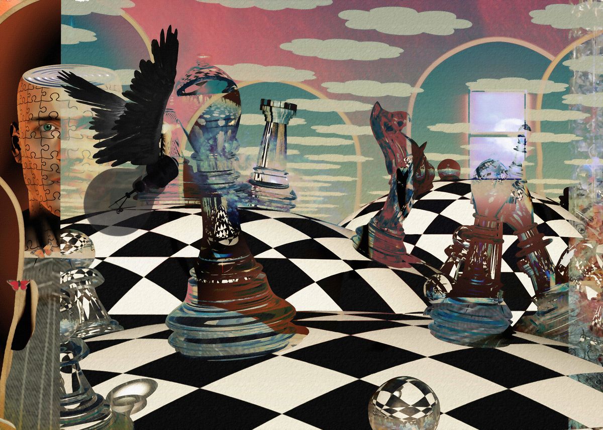 'Surreal chess game' Poster by Bruce Rolff | Displate