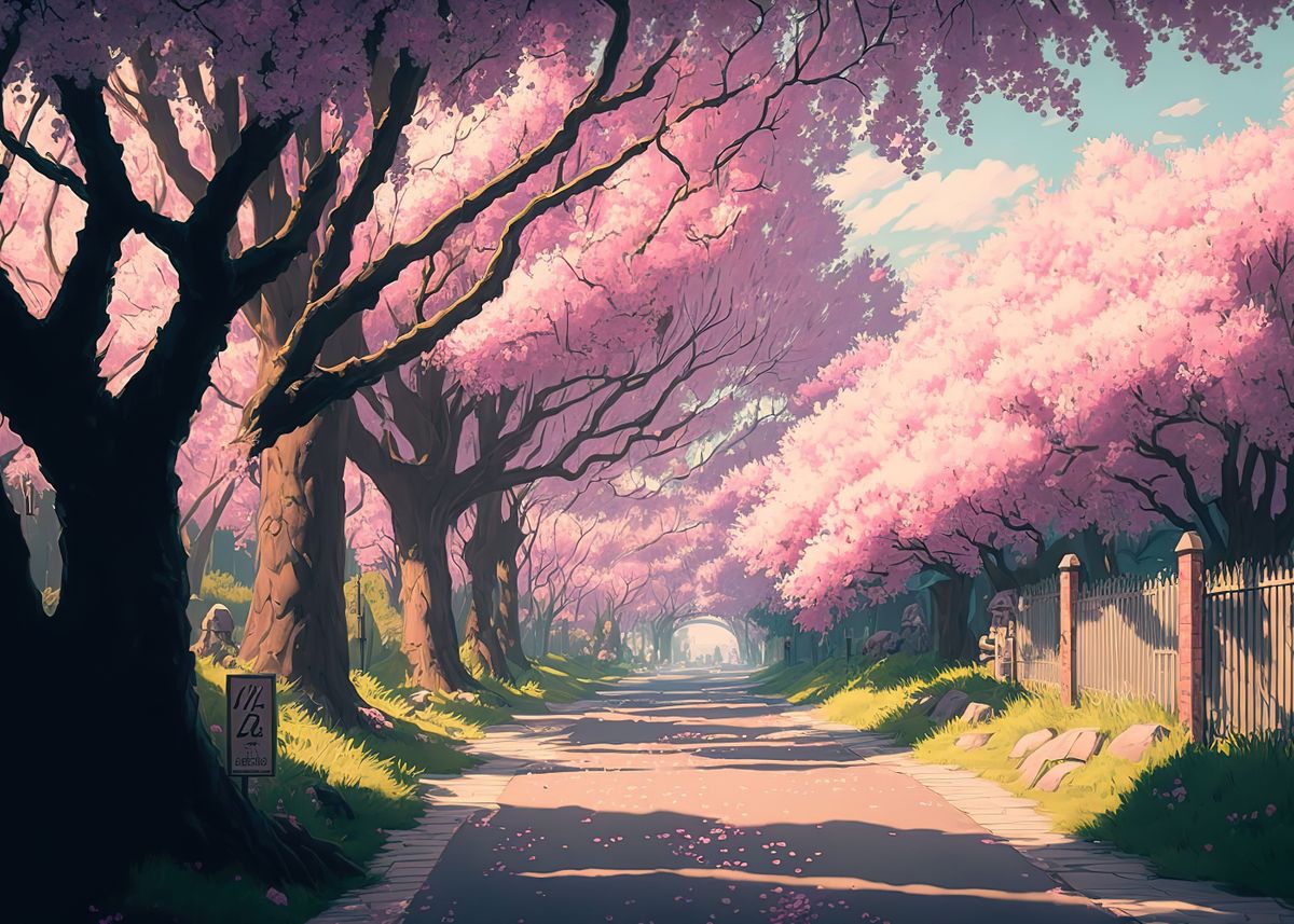 'japan sakura' Poster by ellenanydia | Displate