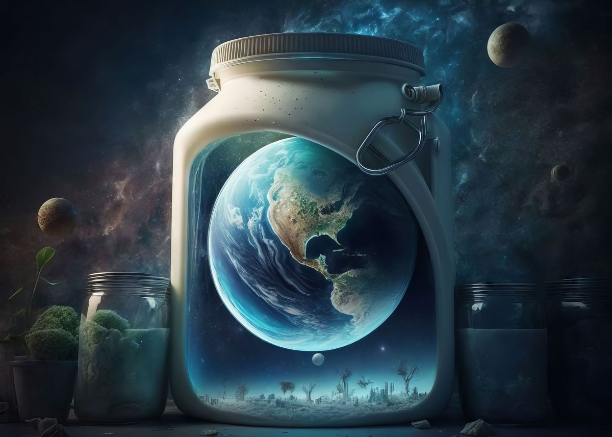 'Planet laboratory' Poster by Karen Foley | Displate