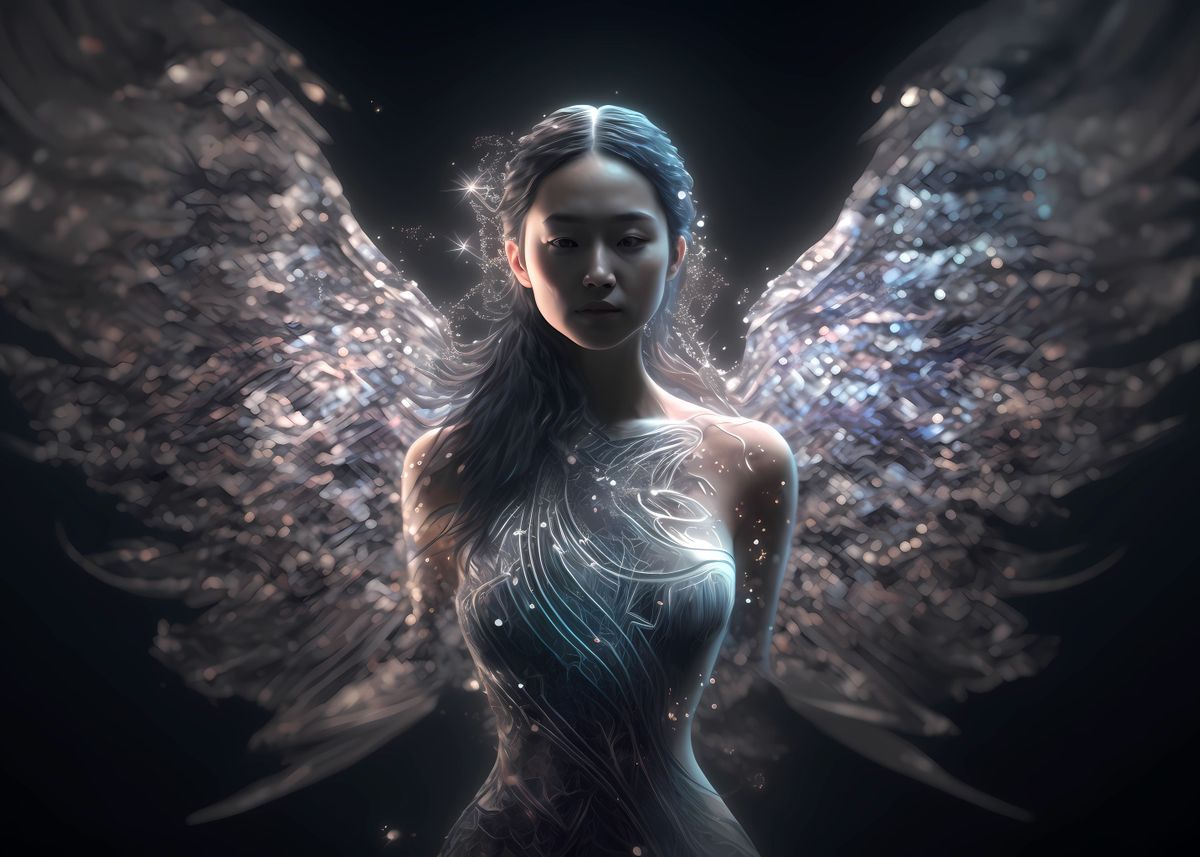 'Glowing ephemeral being' Poster, picture, metal print, paint by Jiri ...