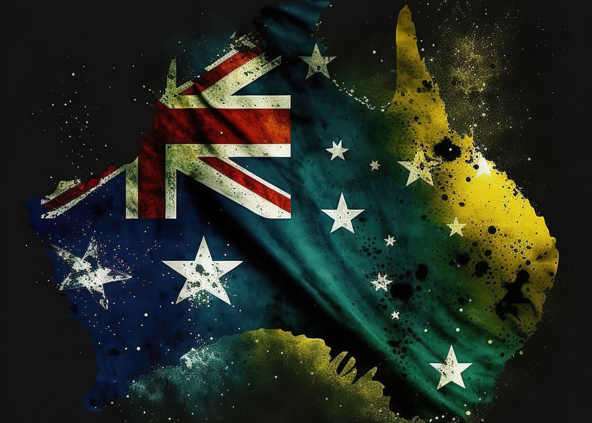 'australian flag' Poster by NeoRowe | Displate