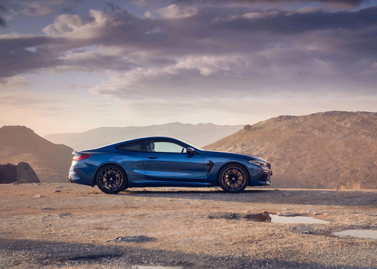 'BMW M8' Poster, picture, metal print, paint by auto cars | Displate