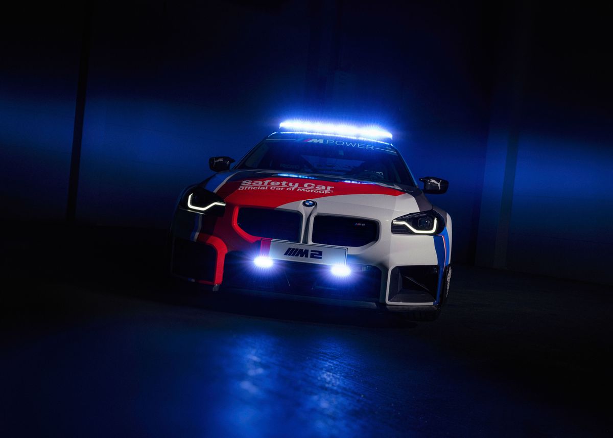 'BMW M2 Moto GP Safety Car' Poster, picture, metal print, paint by ...