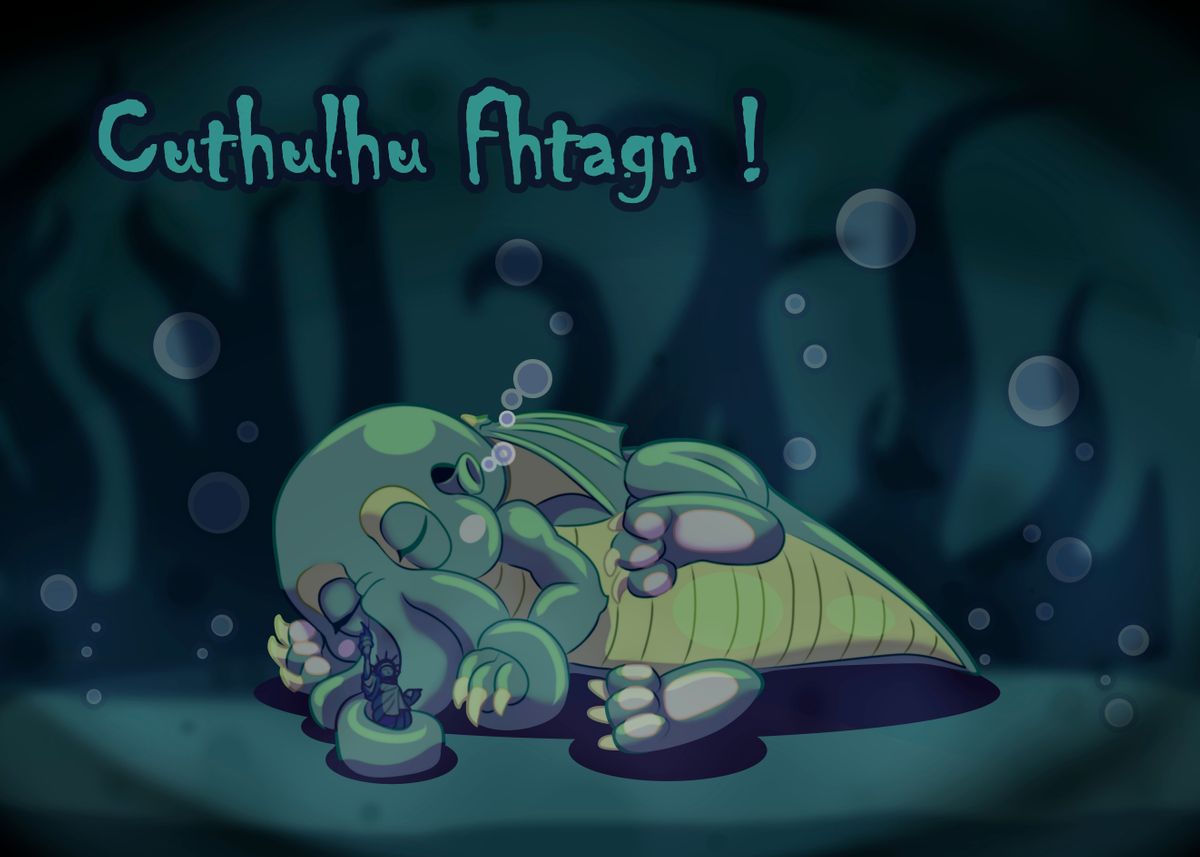 'Cuthulhu Fhtagn' Poster, picture, metal print, paint by Melubillus ...