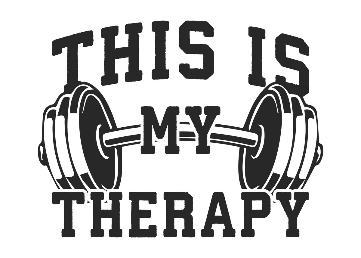 'This Is My Therapy' Poster, picture, metal print, paint by CHAN | Displate