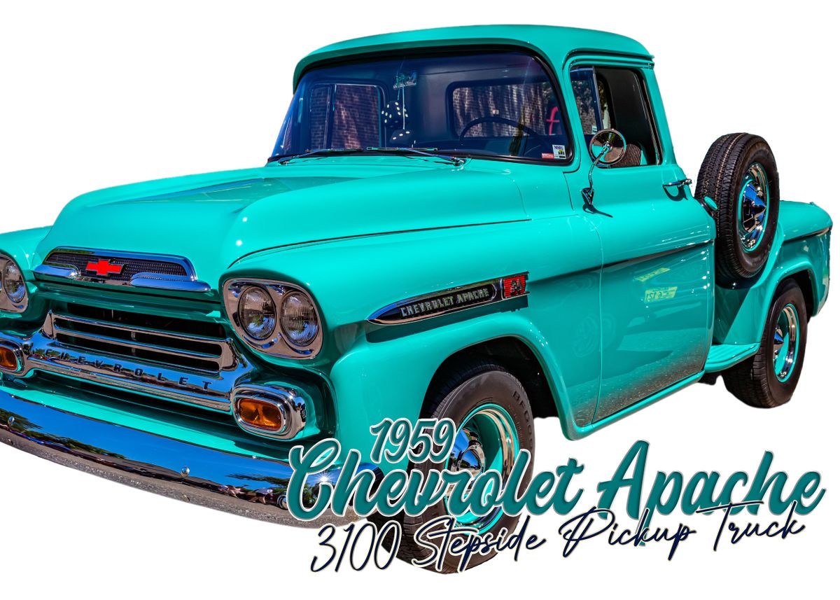 '1959 Chevrolet Apache 3100' Poster, picture, metal print, paint by ...
