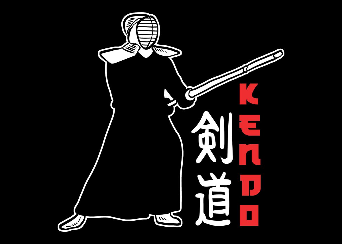 'Kendo Martial Arts Japanes' Poster by Powdertoastman | Displate