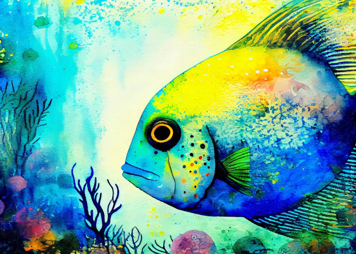 'Tropical Fish Life 2' Poster by Havard | Displate