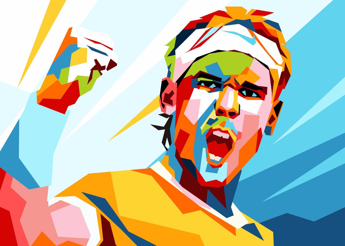 'Rafael Nadal sport' Poster, picture, metal print, paint by wahyudien ...