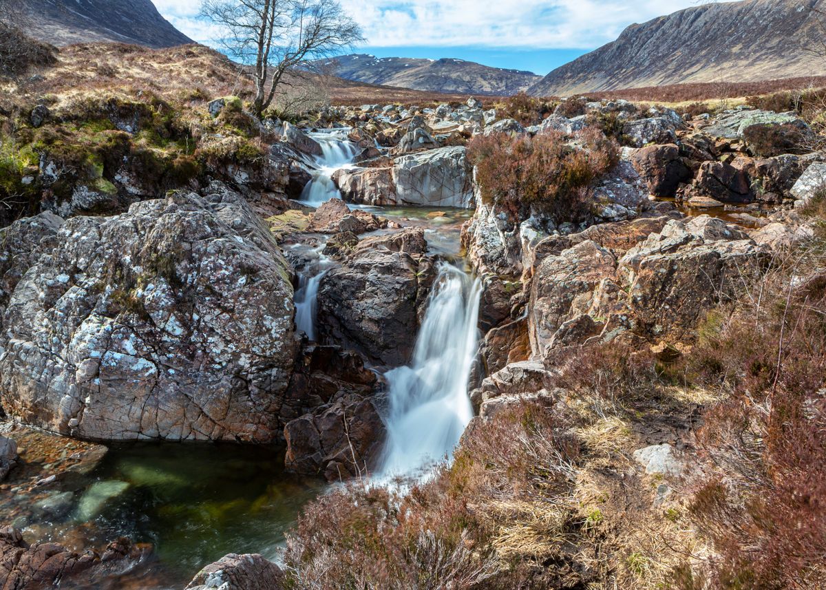 'Glencoe Falls' Poster, picture, metal print, paint by David Hare ...