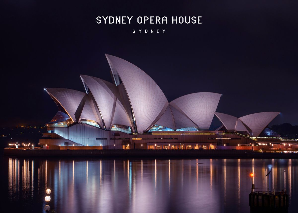 'Sydney Opera House ' Poster, picture, metal print, paint by Explore ...