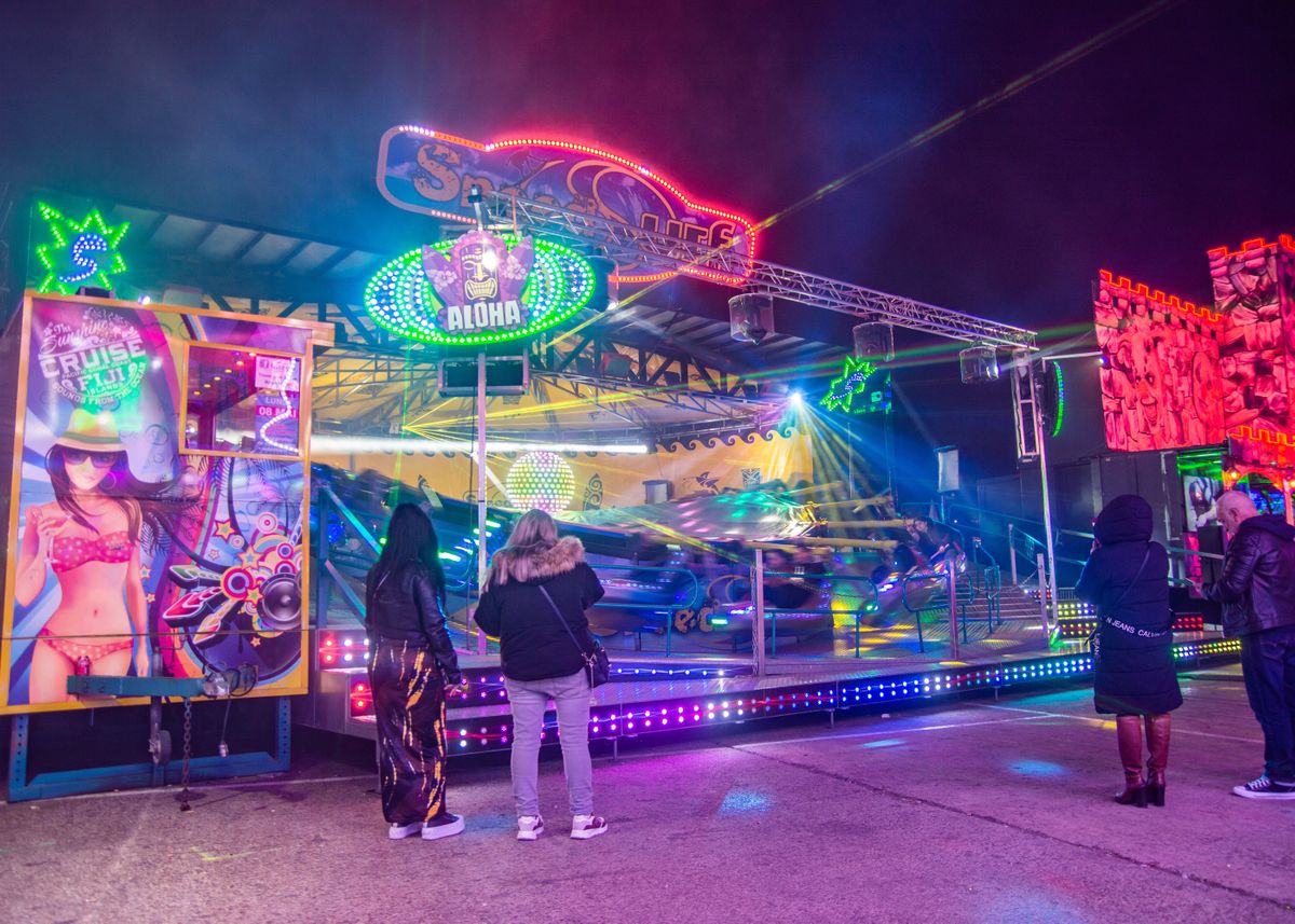 'Funfair' Poster, picture, metal print, paint by Nicolas Pardoel | Displate