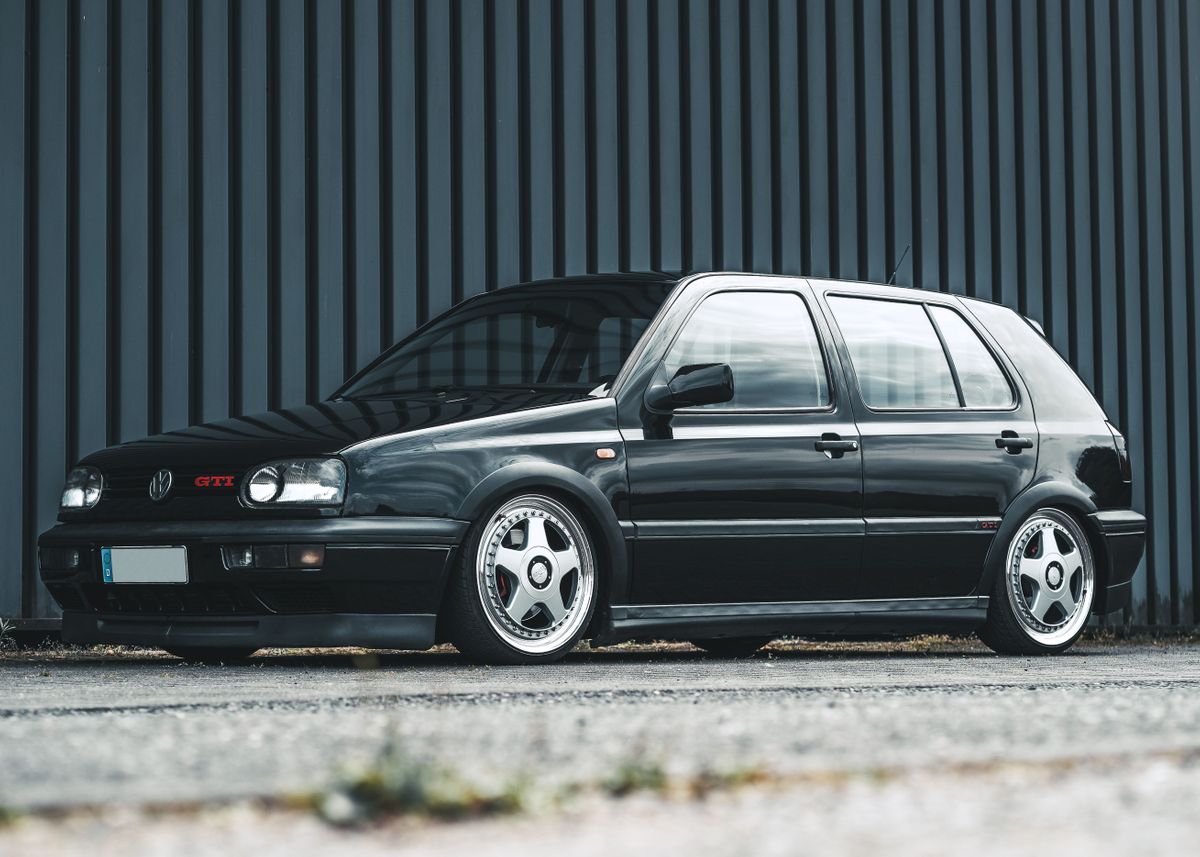 'VW Golf 3 GTI V2' Poster by DM Photography | Displate