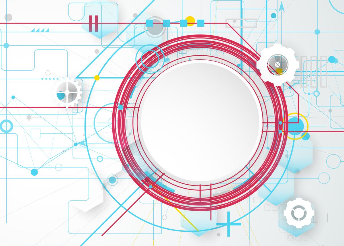 'Circuit Technology ' Poster, picture, metal print, paint by Vs 1489 ...