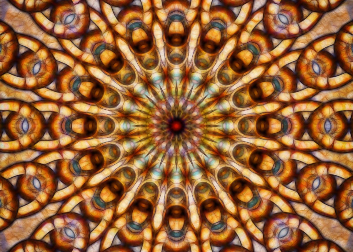 'Abstact symmetry' Poster, picture, metal print, paint by Gyula ...