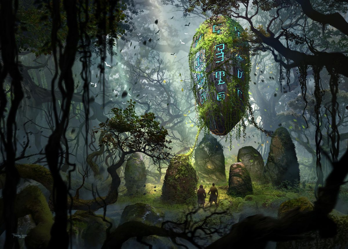 'Antediluvian woods' Poster, picture, metal print, paint by Ferdinand ...