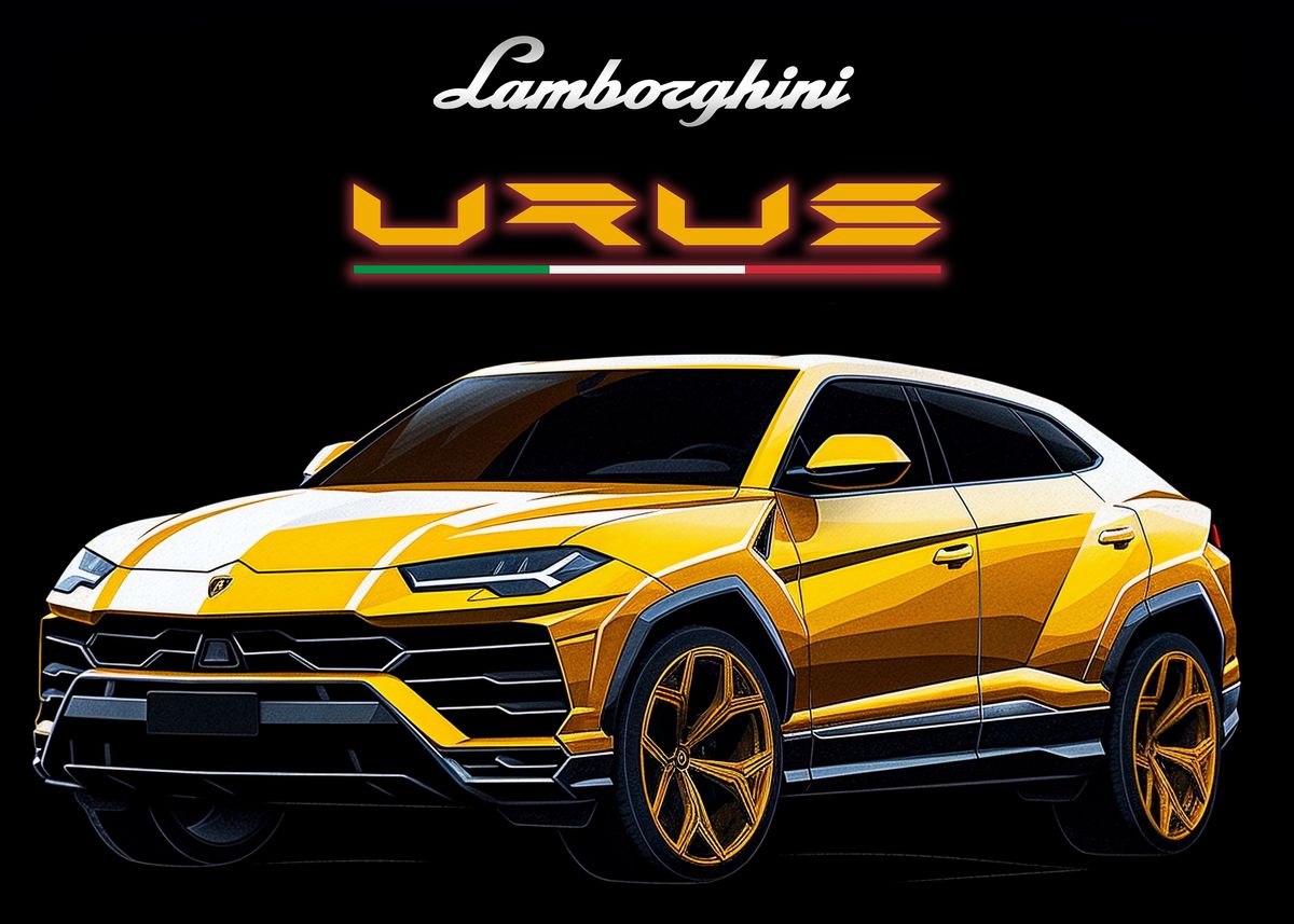 'Lamborghini Urus' Poster by Tapu Vlad | Displate