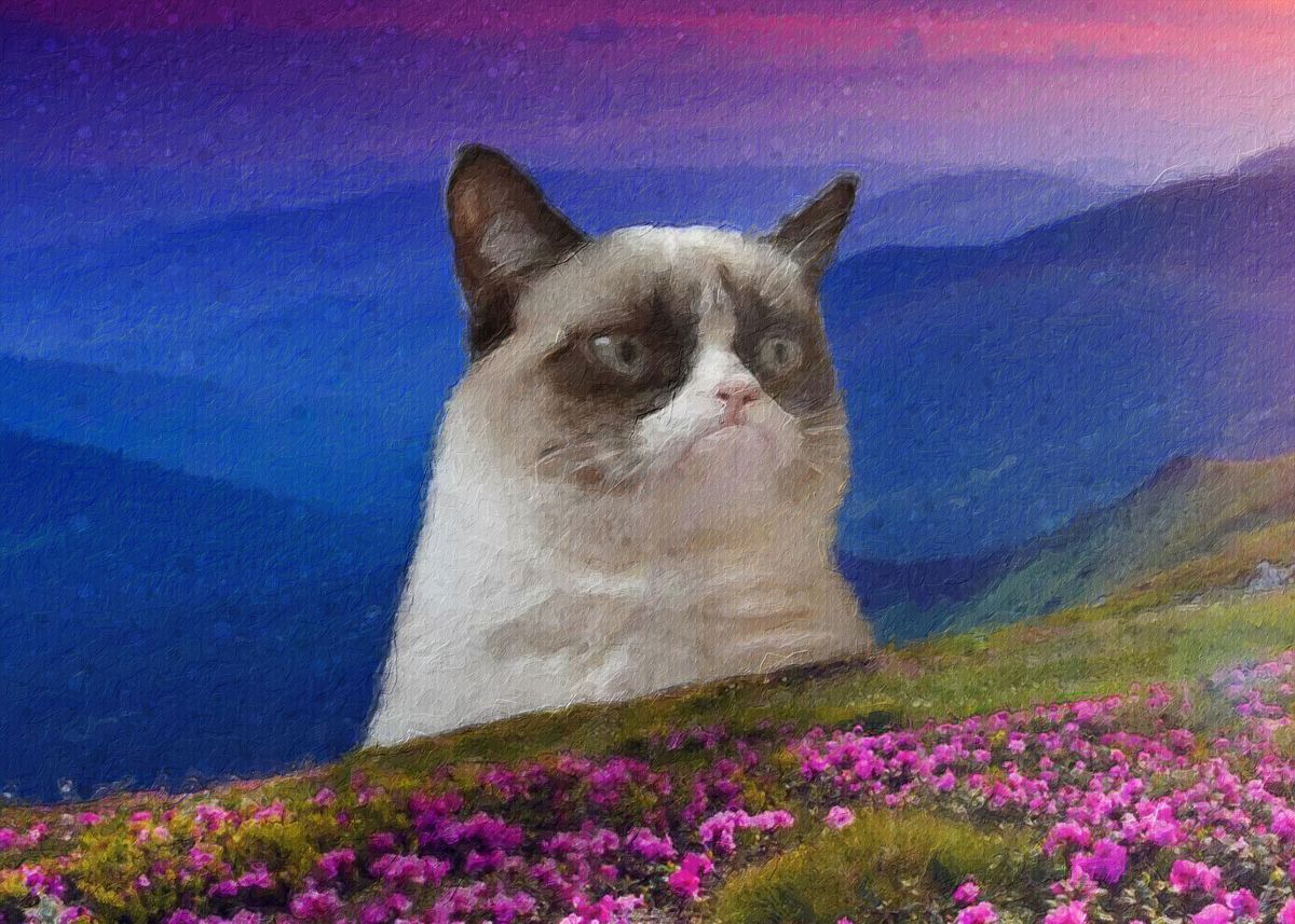 'Cat meme' Poster by Meme Daily | Displate