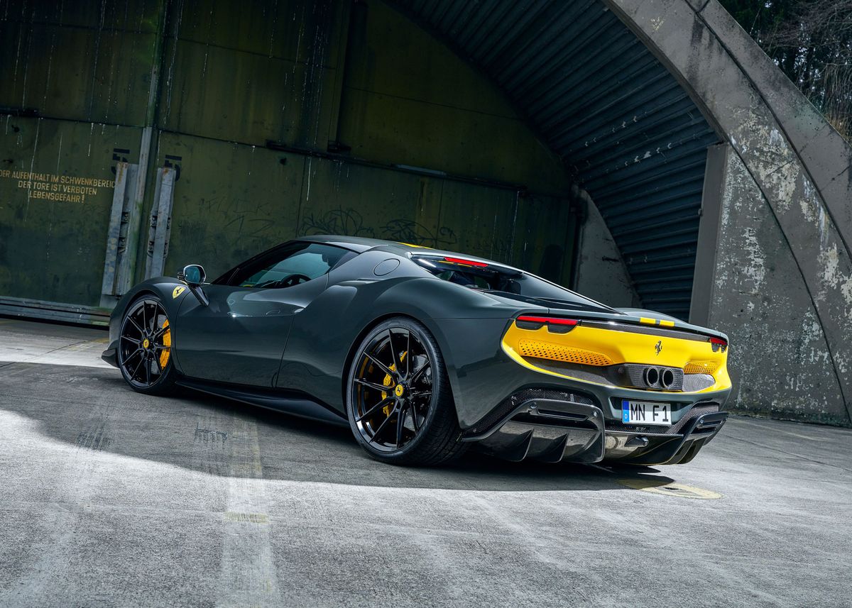 'Novitec Ferrari 296 2023' Poster, picture, metal print, paint by ...