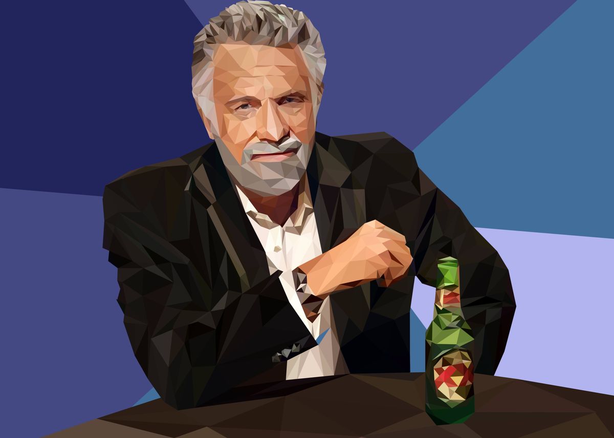 'most interesting man meme' Poster, picture, metal print, paint by ...