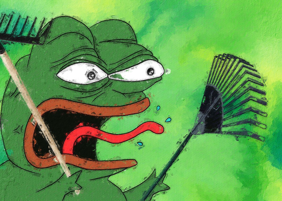 'Pepe the frog' Poster, picture, metal print, paint by Meme Daily ...