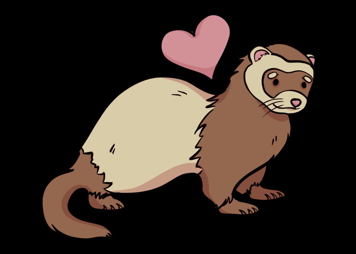'Ferret' Poster by BobbyBubble | Displate