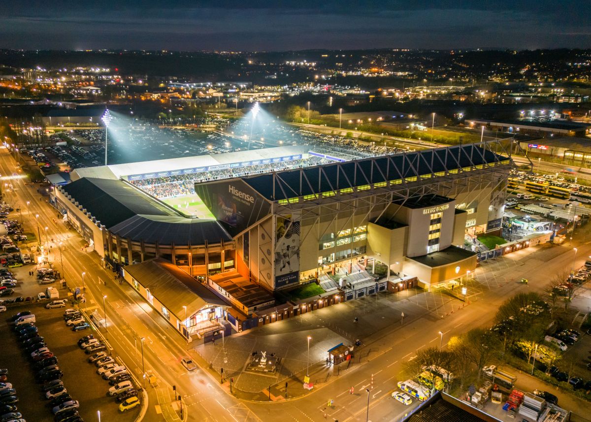 'Elland Road Leeds' Poster, picture, metal print, paint by Airpower Art ...