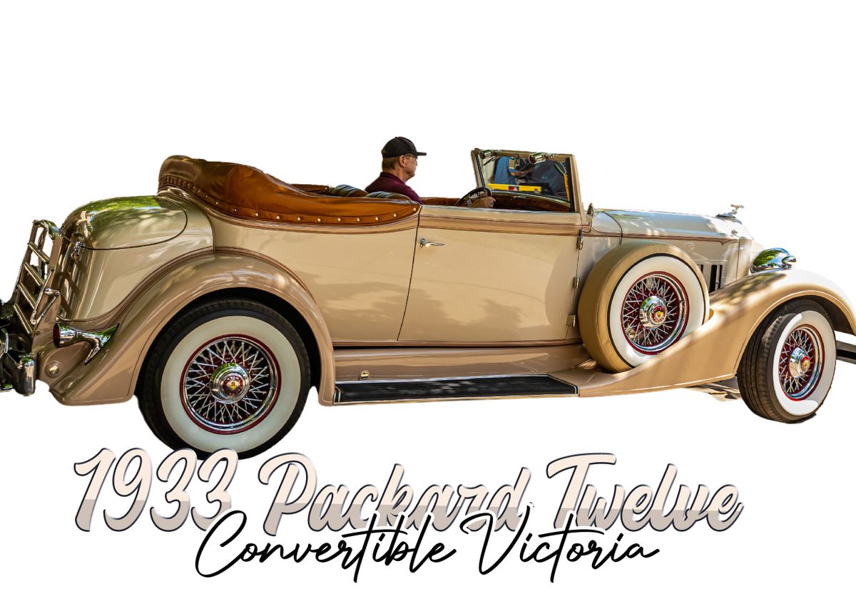 '1933 Packard Twelve' Poster, picture, metal print, paint by Gestalt ...