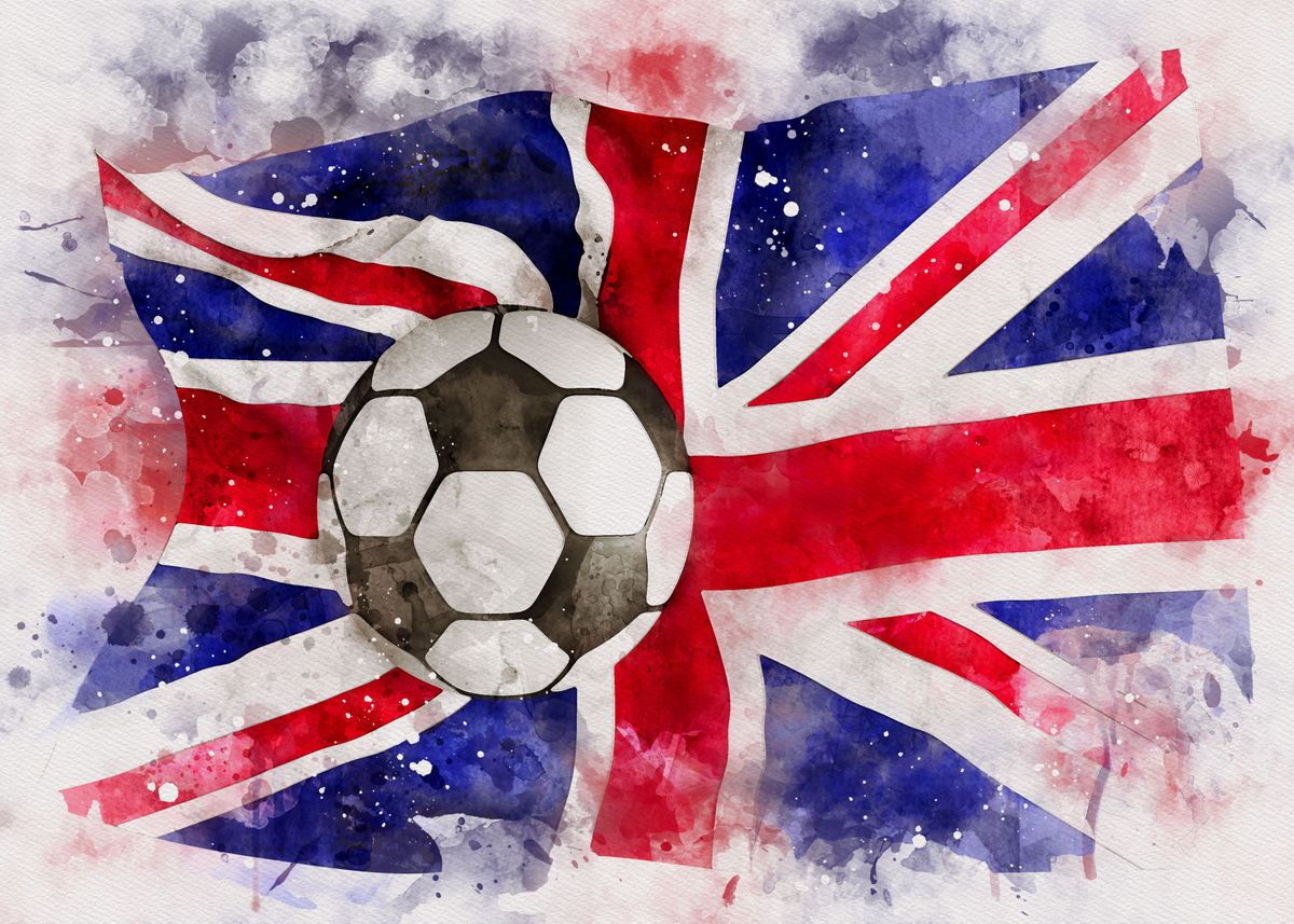 'World flag football' Poster, picture, metal print, paint by Tran Duc ...