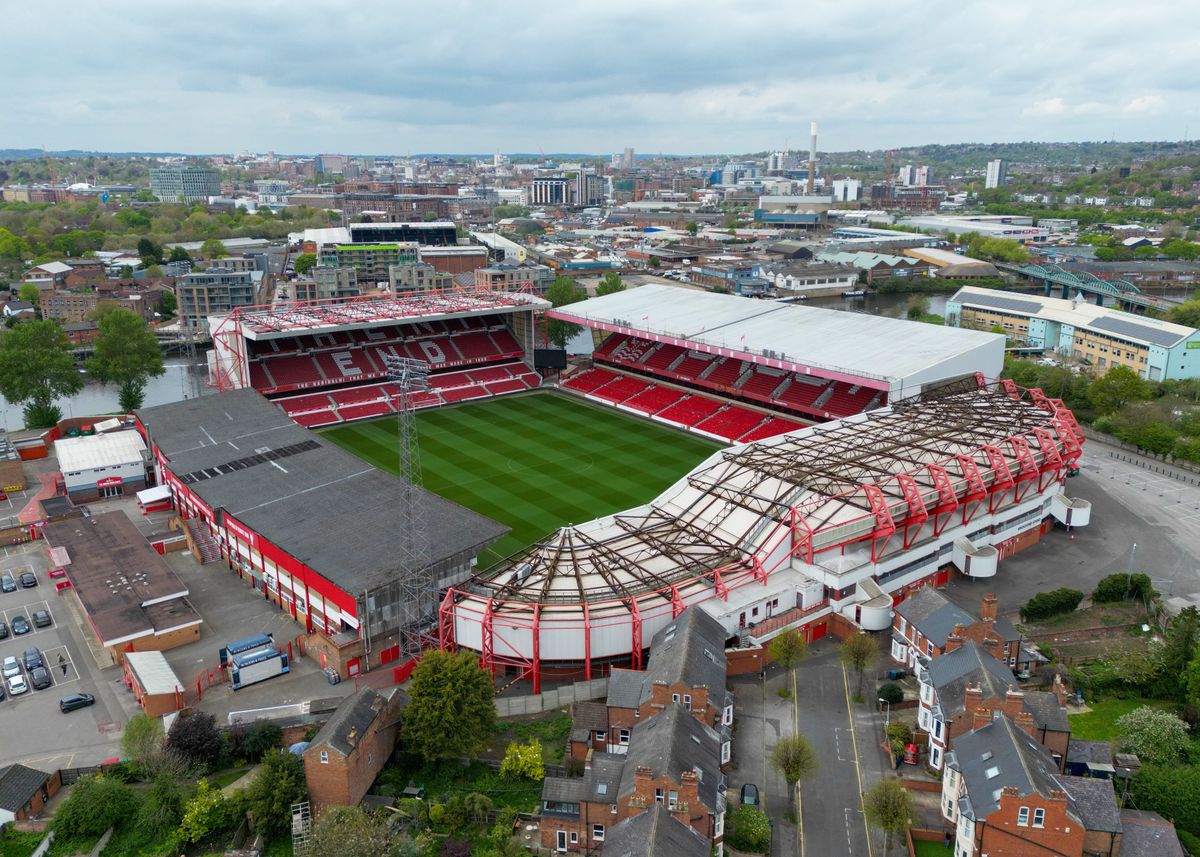 'City Ground Nottingham' Poster, picture, metal print, paint by ...