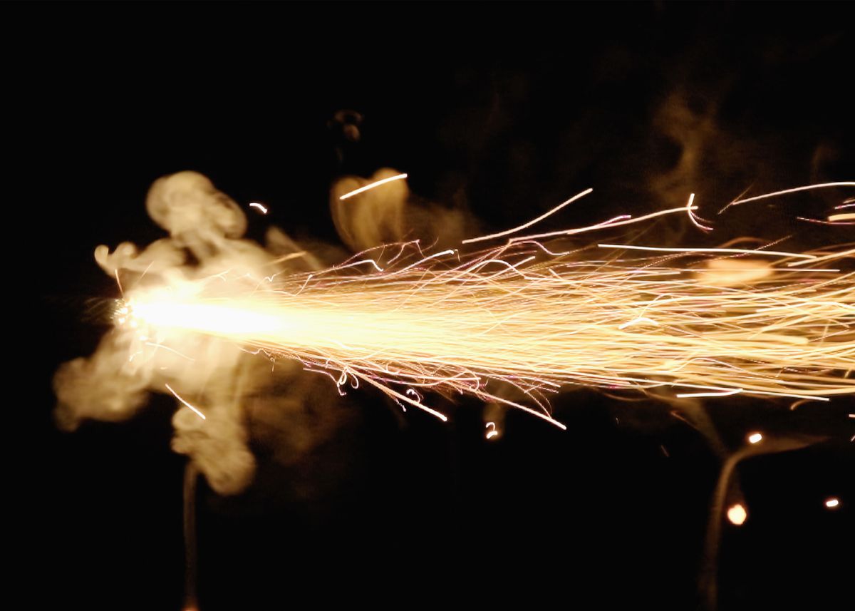 'Fuse burn long sparkles fi' Poster by Gianfranco Grenar | Displate