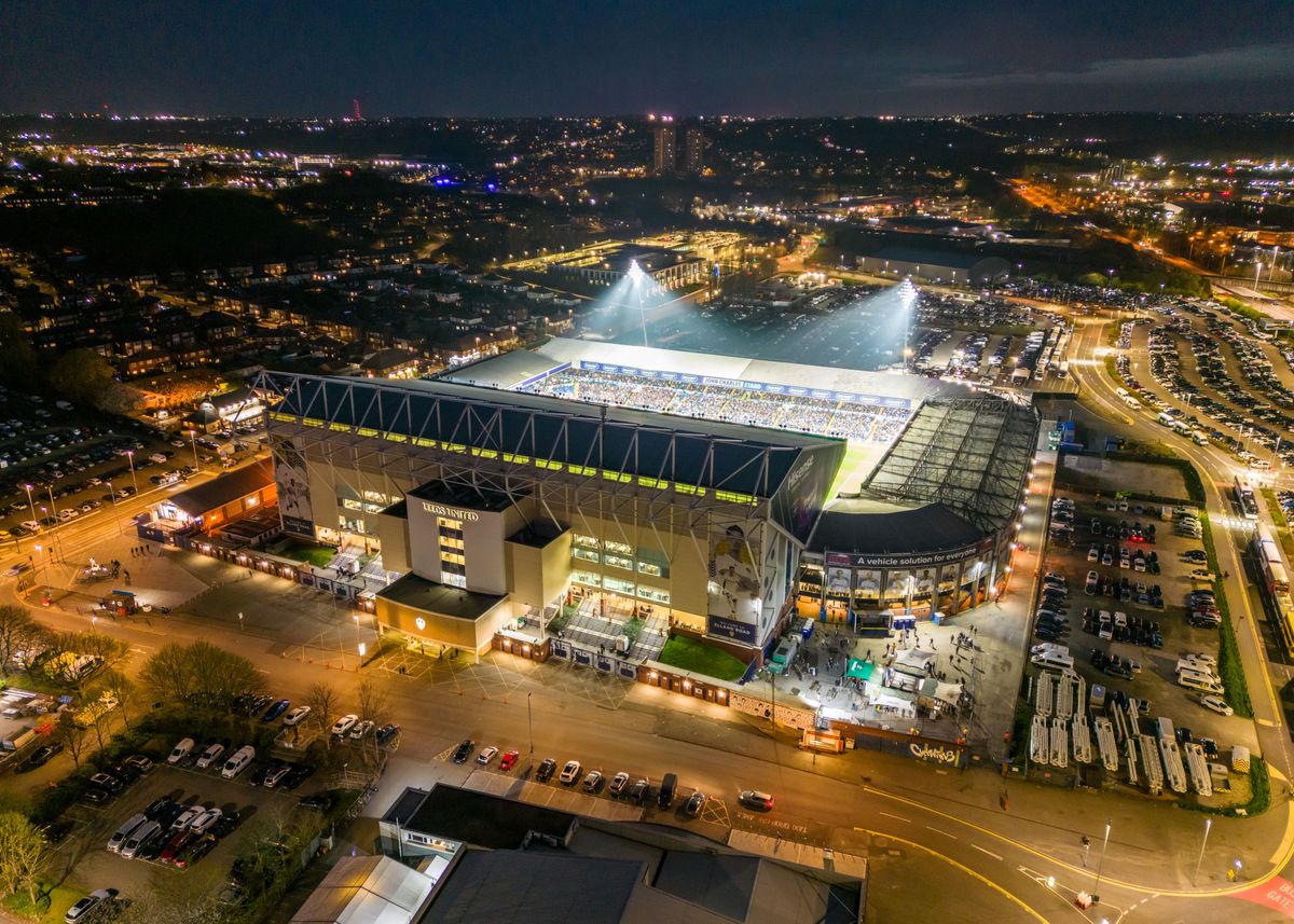 'Elland Road Leeds' Poster, picture, metal print, paint by Airpower Art ...