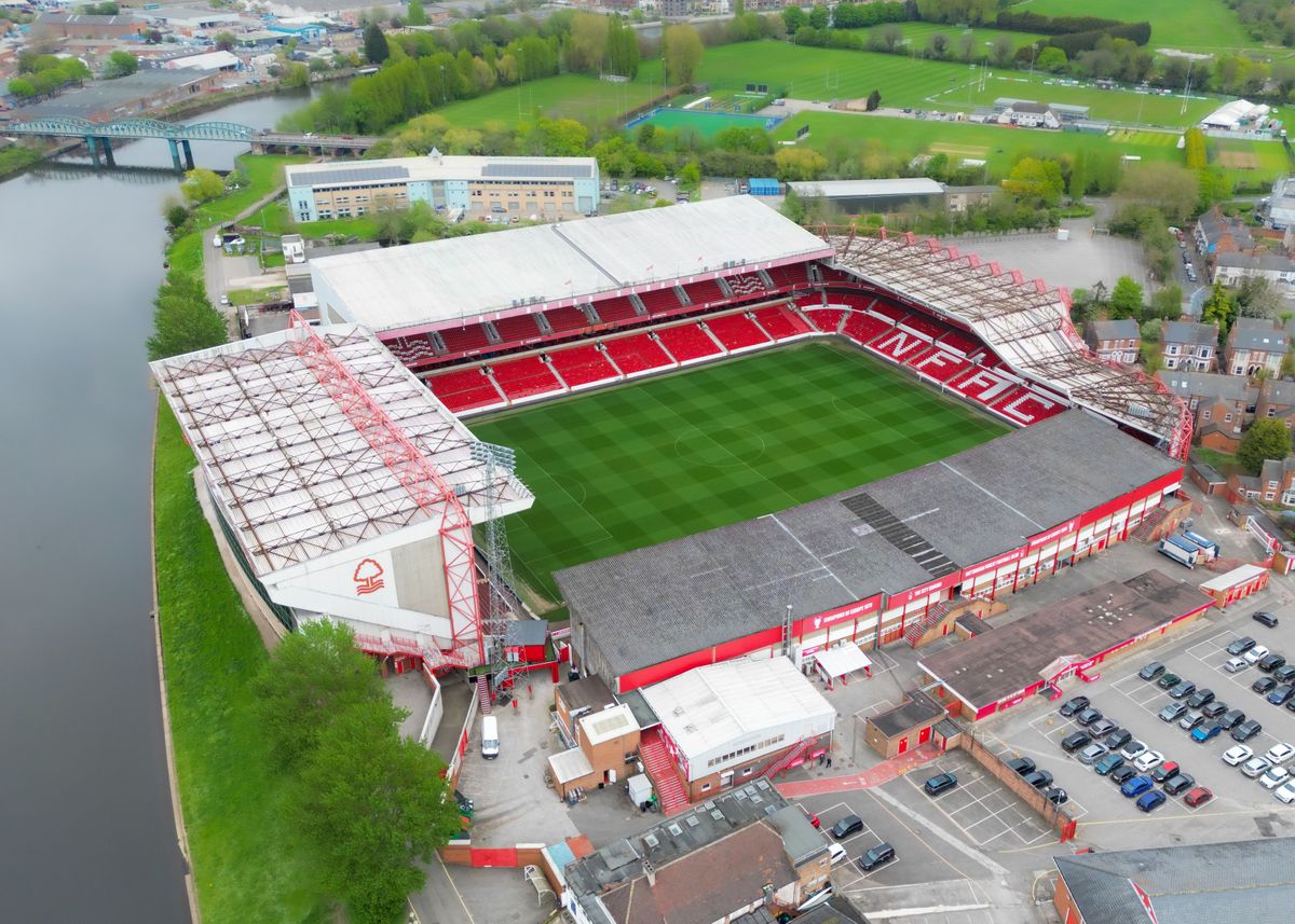 'City Ground Nottingham' Poster, picture, metal print, paint by ...