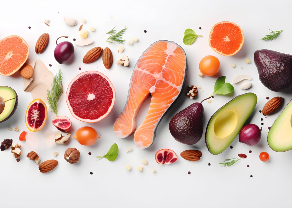 'Helthy Food products ' Poster, picture, metal print, paint by Nathapol ...