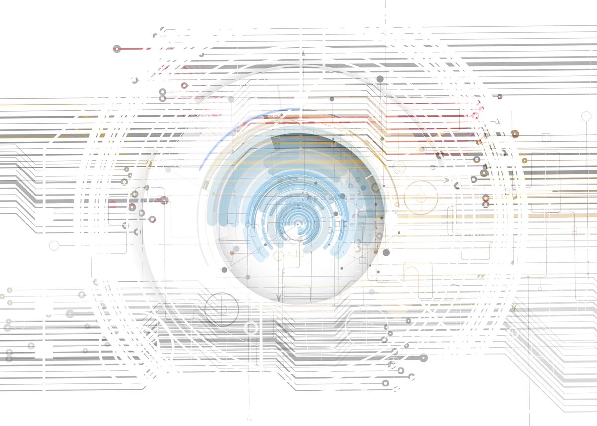 'Abstract technology' Poster, picture, metal print, paint by Vs 1489 ...