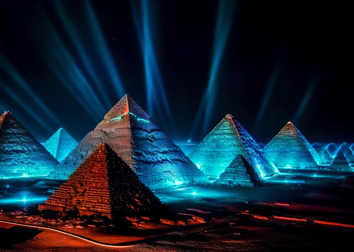 'Egypt Pyramids' Poster by PrintYourDigitals | Displate