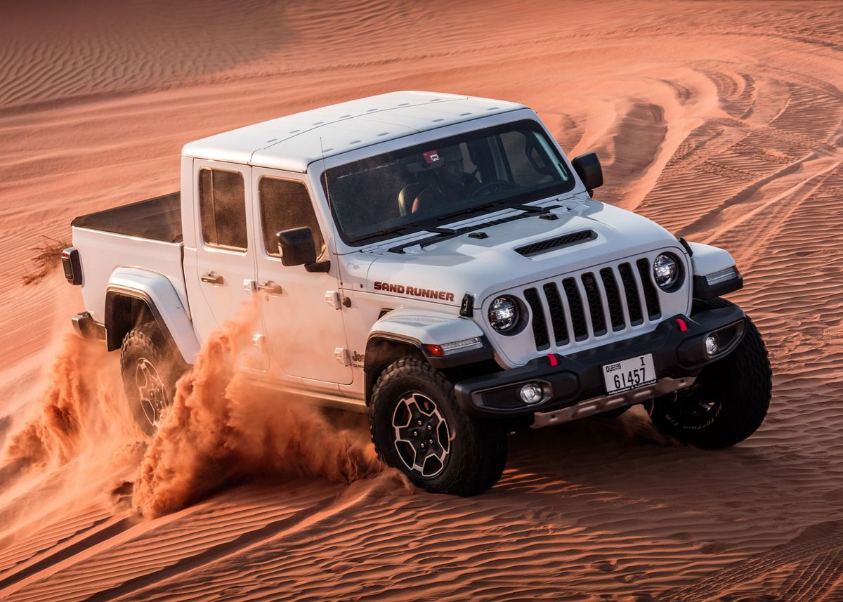 'Jeep Gladiator' Poster, picture, metal print, paint by Monster Car ...