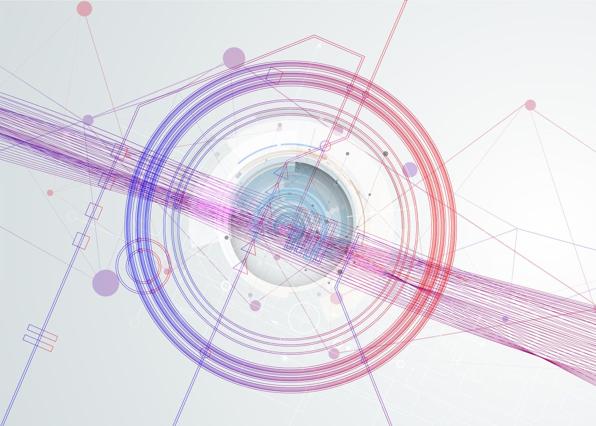 'Abstract technology' Poster, picture, metal print, paint by Vs 1489 ...