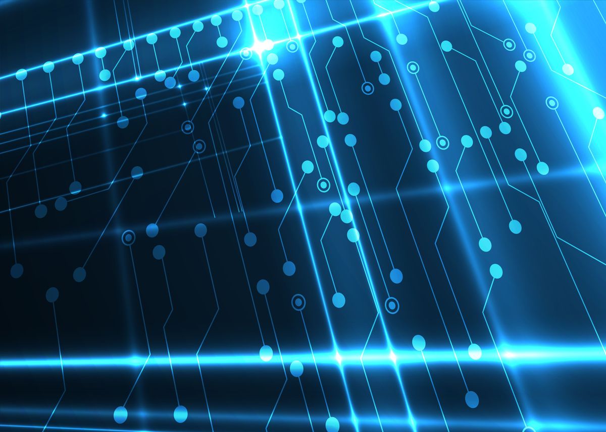 'Abstract technology' Poster, picture, metal print, paint by Vs 1489 ...