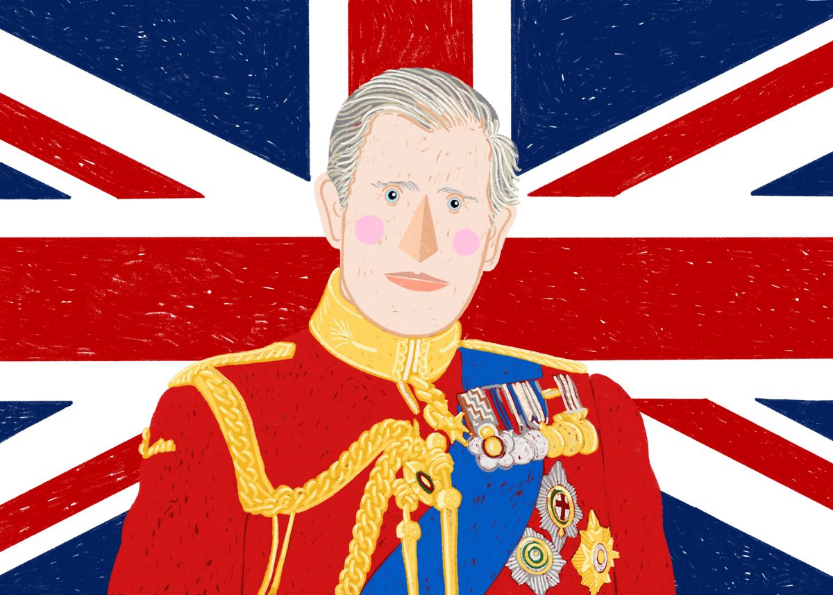 'The King Union Jack Flag' Poster, picture, metal print, paint by Adam ...